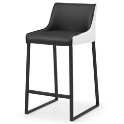 Helena Counter Stool - Black/White | Zuri Furniture