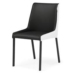 Helena Dining Chair Black/White | Zuri Furniture