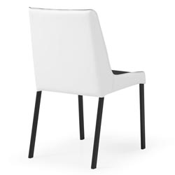 Helena Dining Chair Black/White | Zuri Furniture