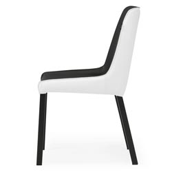 Helena Dining Chair Black/White | Zuri Furniture