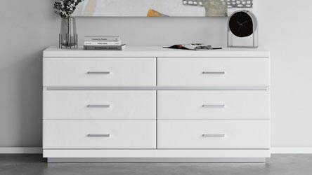 Henley Accent Chest - White