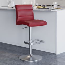 red bar stool