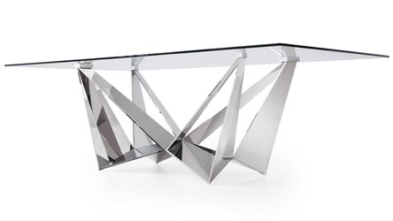 Serra 94" Dining Table - Clear