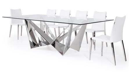 Serra 94" Dining Table - Clear