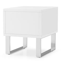 Neve End Table - White