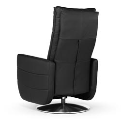 Ritz Reclining Leather Swivel Chair | Zuri Furniture