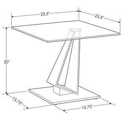 Serra End Table - Clear