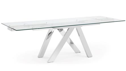 Cruz Extension Dining Table - Clear
