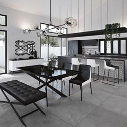 Helena Counter Stool - Black/White | Zuri Furniture