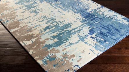 Static Rug Cobalt