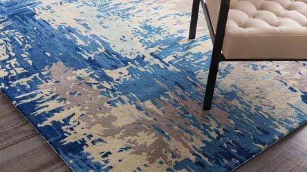 Static Rug Cobalt