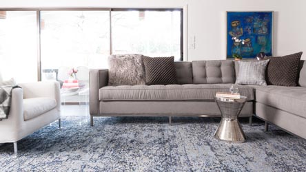 Valentin Blue and Grey Rug