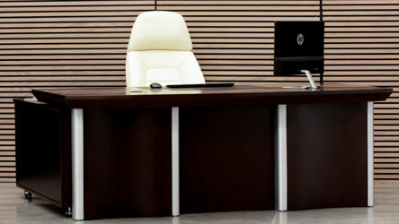 Ford Desk with Return - Dark